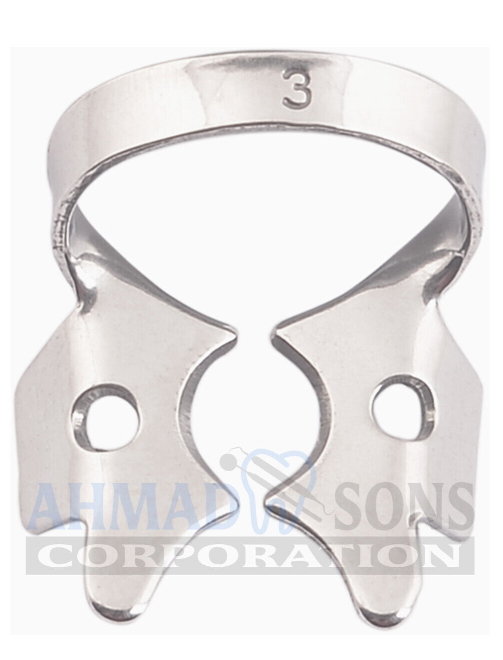 100 Pcs Dental Rubber Dam Endo Clamps #3 Endodontics Small Lower Molars ...