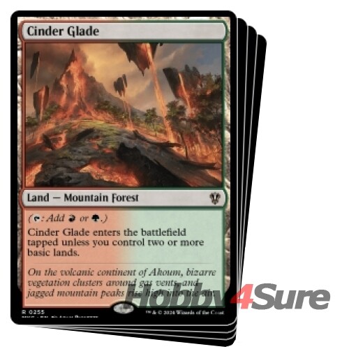 Cinder Glade X4 M/NM Magic: The Gathering MTG Murders At Karlov Manor ...