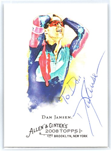 Dan Jansen Autographed Signed Card 2008 Topps Allen & Ginter #92 "To ...