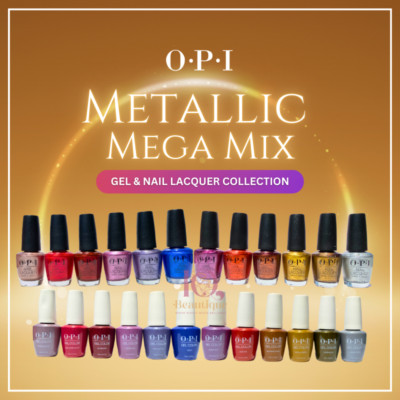 OPI Metallic Mega Mix Fall 2024 DUO Gel & Nail Polish NEW 12 COLORS ...