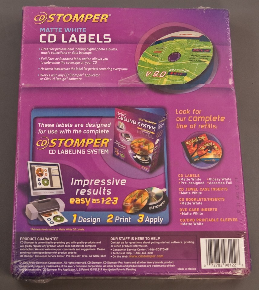 Sealed CD STOMPER 300 Matte White Full Face/Stan. Labels | eBay