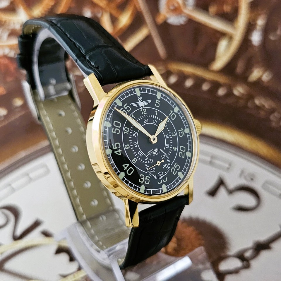 Vintage Military Watch USSR Pilot Aviation Mechanical Watch Pobeda 2602 ...