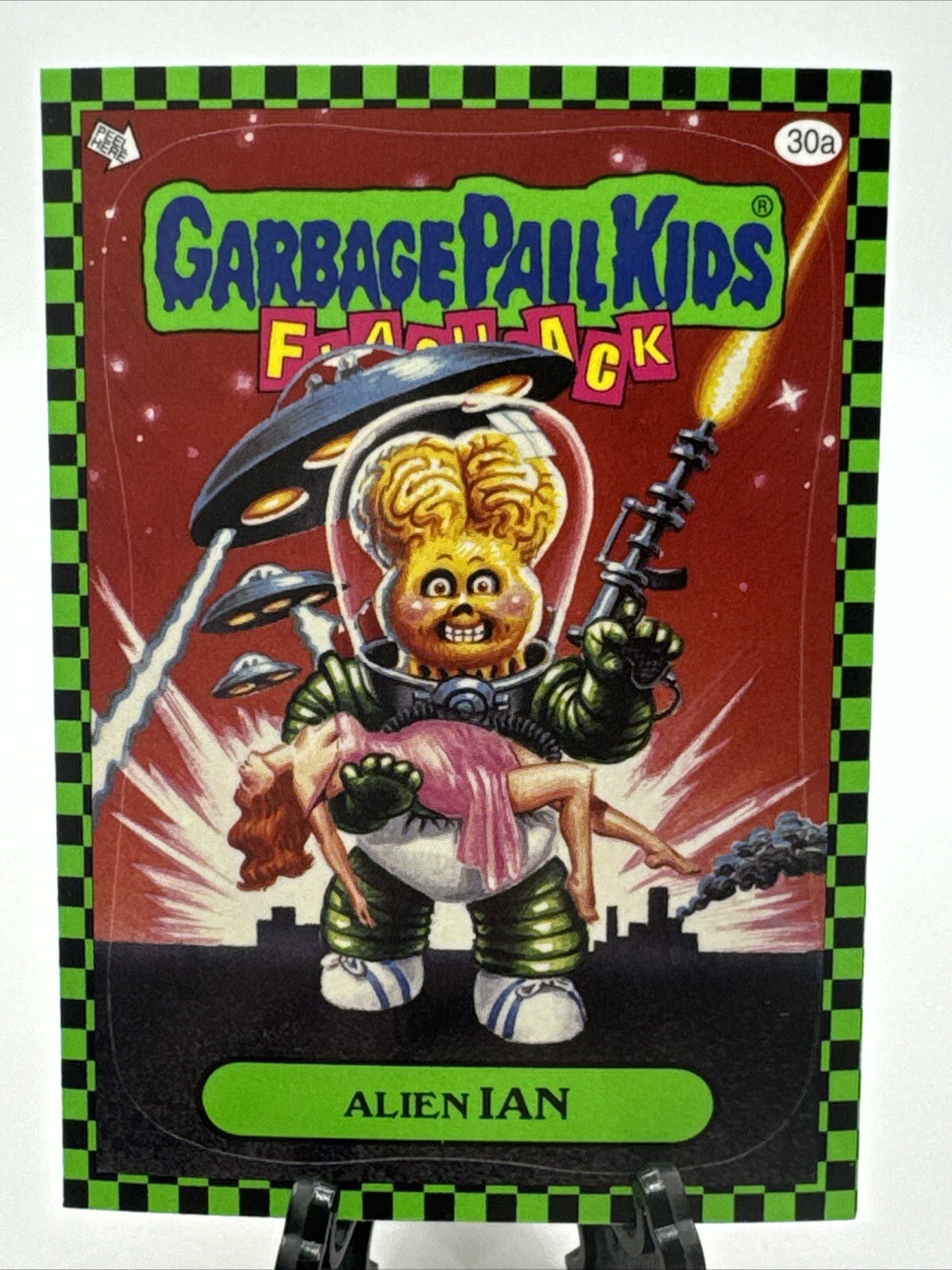 ALIEN IAN 30a Topps 2010 GARBAGE PAIL KIDS Flashback Series 1 GPK Card ...