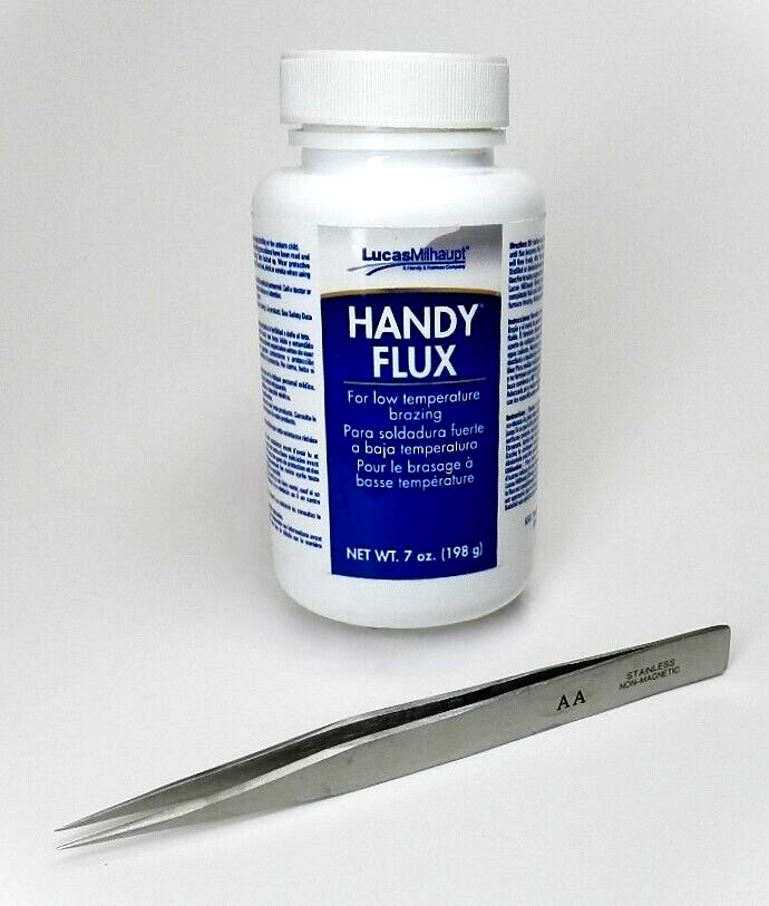 Handy Flux Paste 7oz with AA Stainless Tweezer Set for Soldering ...