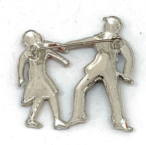 Vintage 1930's Enameled Apache Dancers Pin Brooch | eBay