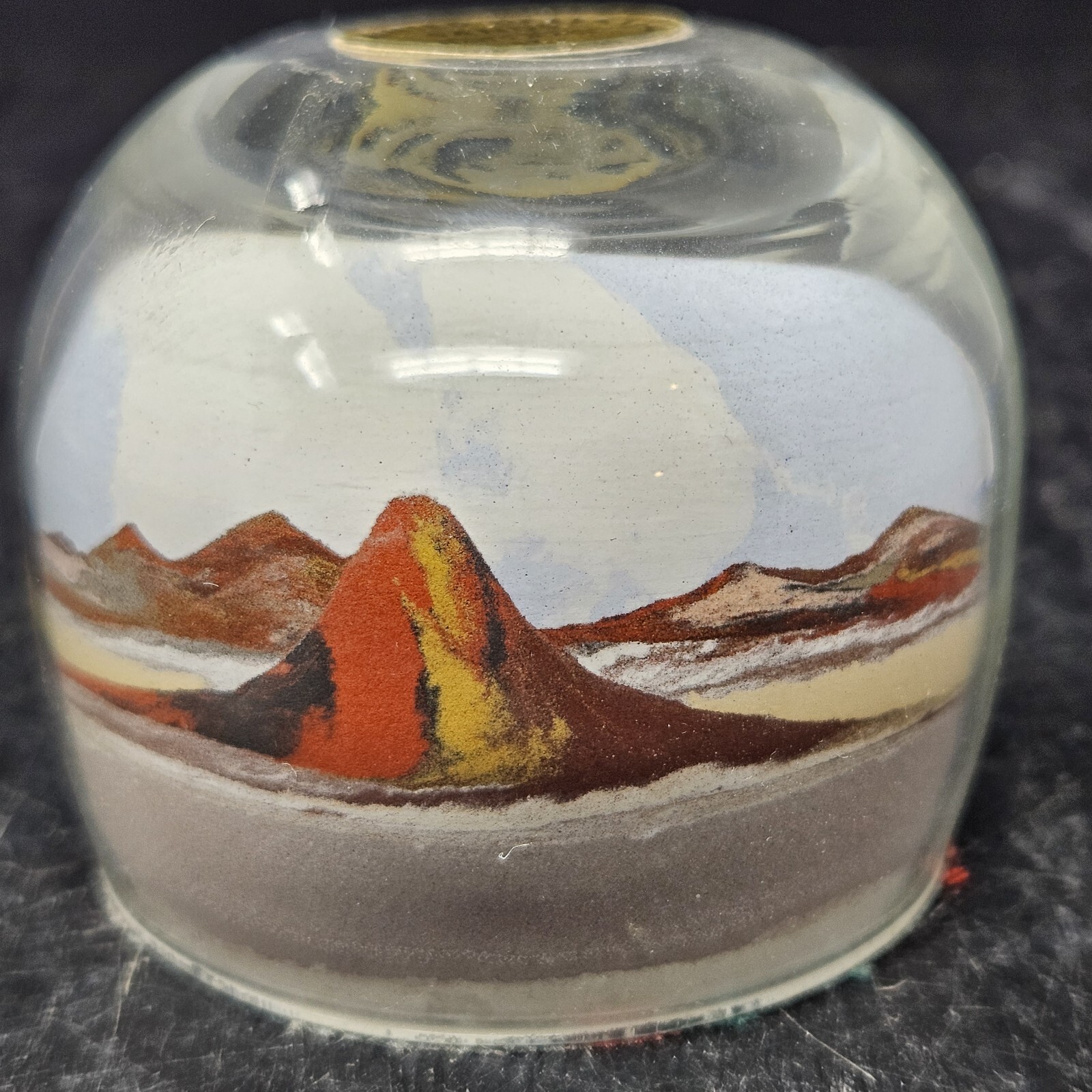 Painted Desert Sand Paperweight Hand Painted By An Arizona Artist 2 1/2 ...