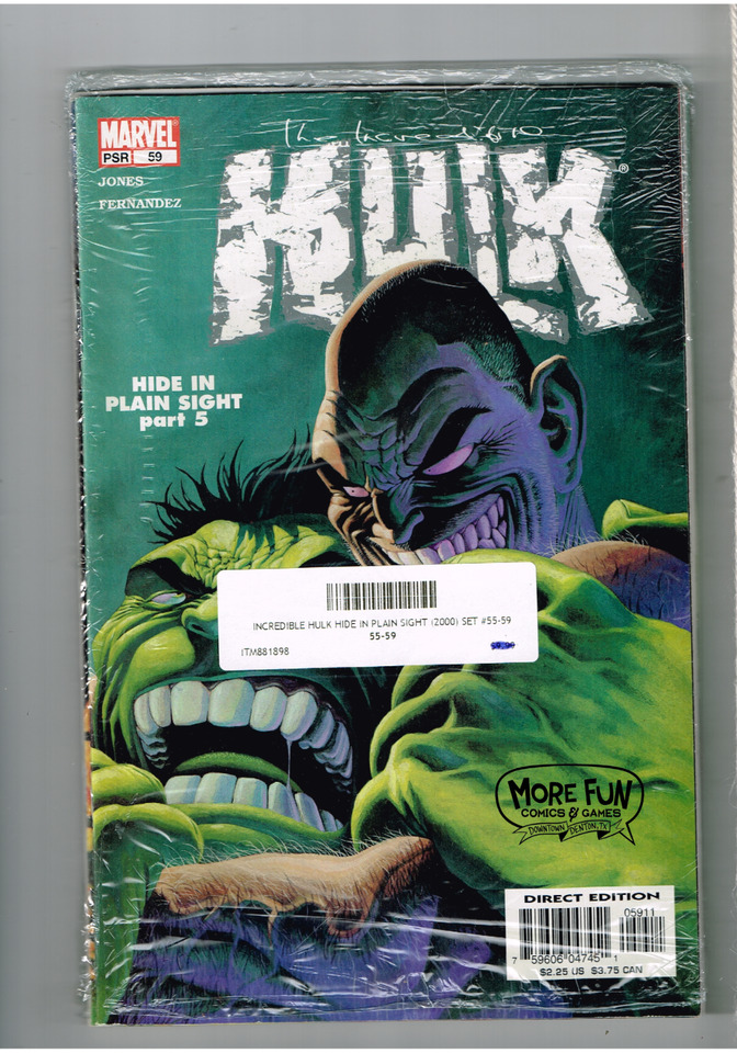 THE HULK: Hide in Plain Sight (2000) Set (#55-#59) Back Issues LOT | eBay