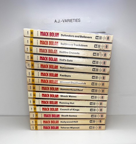 Vintage THE EXECUTIONER Book Lot of 14 Mack Bolan Don Pendleton | eBay