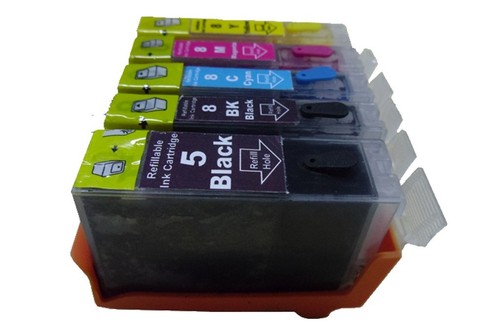 Refillable ink cartridges for Canon PGI-5 CLI-8 PIXMA MP830 MX850 ...