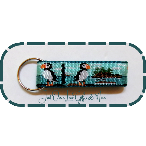 Lupine Keychain PUFFINS 1"x 4" ~ New | eBay