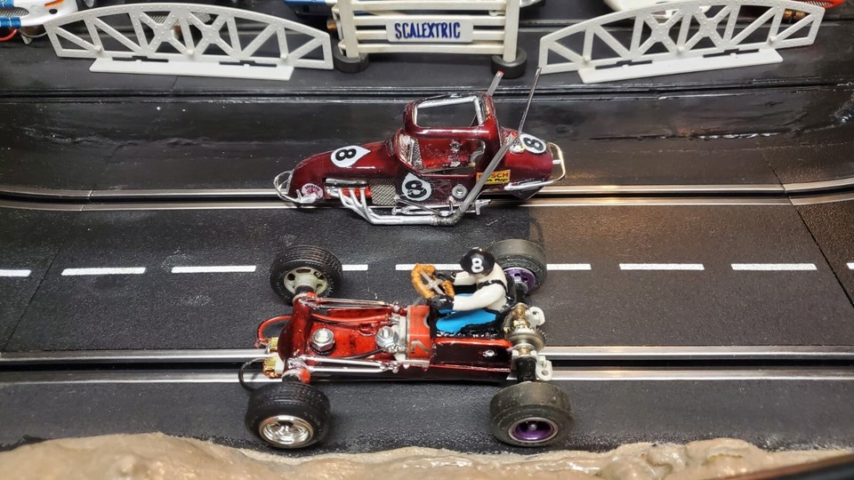 Monogram Dirt Track Midget Racer Slot Car 1/24 Scale Crazy 8 Sprint Cup ...