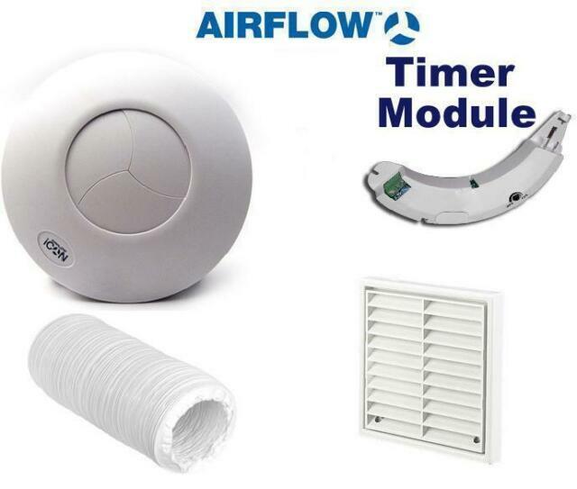 Airflow Icon Eco15 4" 100mm Bathroom Extractor Fan for sale online | eBay