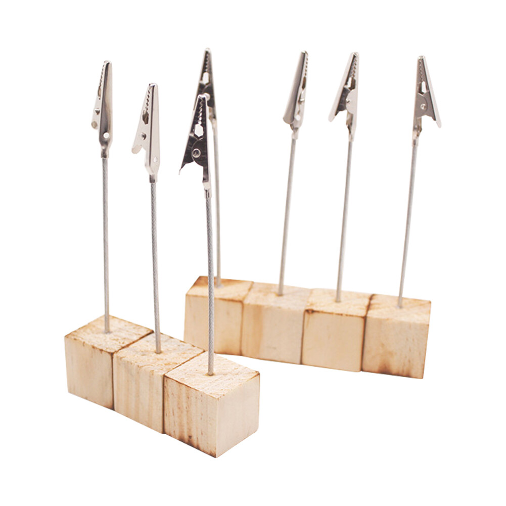 10pcs With Alligator Clips Party Decoration Home Office Table Card ...