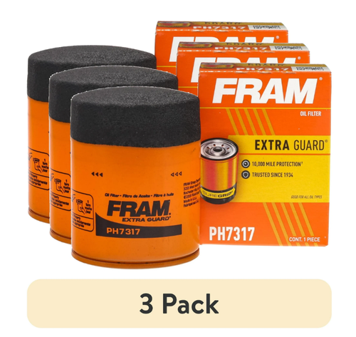 (3 pack) FRAM Extra Guard Oil Filter, PH7317, 10K Miles,Replacement Oil ...