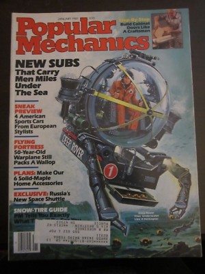 Popular Mechanics January 1985 Subs Deep Rover Flies Underwater X1 X9 A ...