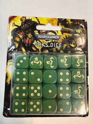 ORKS DICE green ork die D6 40K Warhammer NEW Games Workshop | eBay