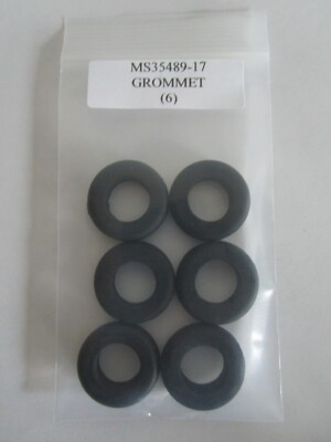 MS35489-17 GROMMET RUBBER 5/8" ID X 1-1/8" OD - Lot of 6 | eBay