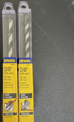 2 Irwin Installer Bits 3/8" 18" NEW | eBay