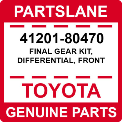 41201-80470 Toyota OEM Genuine FINAL GEAR KIT, DIFFERENTIAL, FRONT | eBay