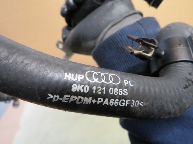 10-16 Audi S5 Left Center Radiator Coolant Hose / Line 8k0121086 OEM ...