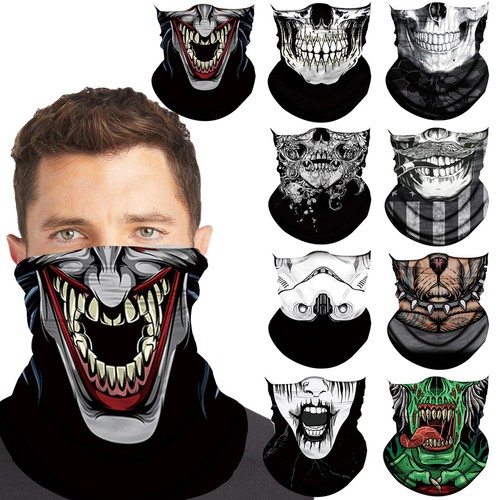Neck Gaiter Gator Face Cover Mask Balaclava Sun UV Protection,Rave Cool ...