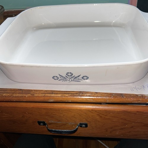 Vintage Corning Ware Blue Cornflower Rectangle Baking Dish 2 1/2 Qts 15 ...