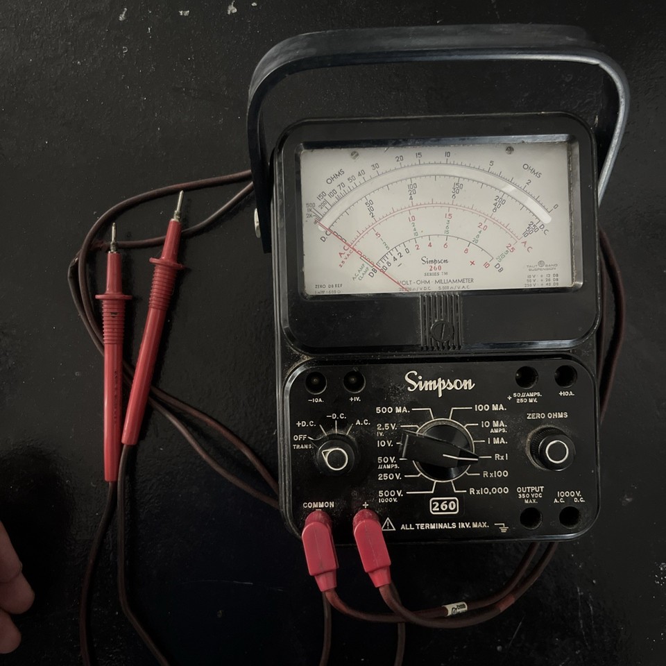 SIMPSON 260 Series 7M Volt Ohm Milliammeter AC DC VOM Meter #2 | eBay
