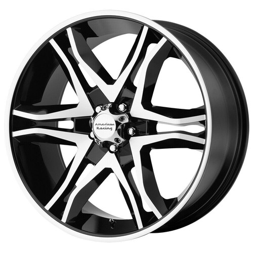 4-American Racing AR893 Mainline 16x8 6x5.5" +0mm Black/Machined Wheels ...