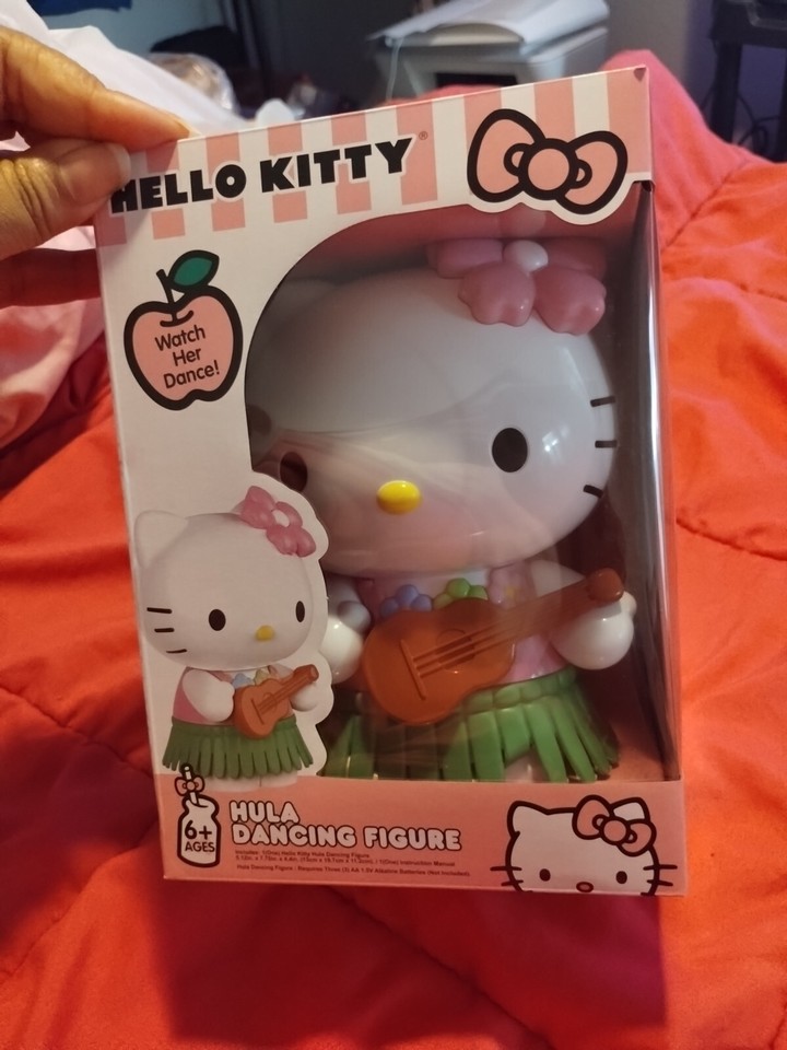 Hello Kitty Hula Dancing Figure Battery Operated Hawaiian Luau | eBay