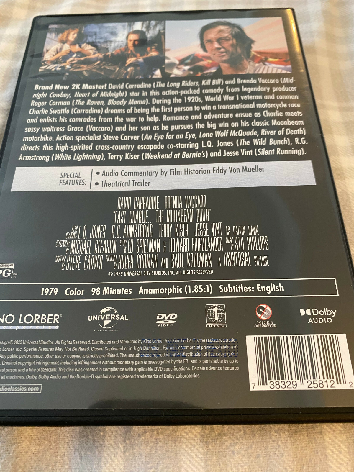 Fast Charlie The Moonbeam Rider DVD David Carradine Roger Corman Brenda ...