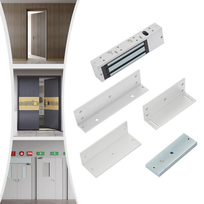 1100lb Door Access Control System Electric Magnetic Lock with Z & L Brackets 12V | eBay