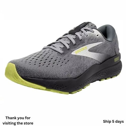 Brooks Men's Ghost 16 Running Shoes,Color: Primer/Grey/Lime | eBay