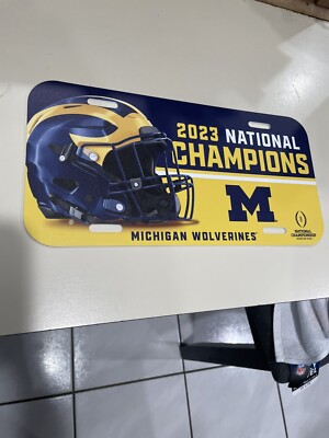 Michigan Wolverines License Plate 🔥🔥national Champions 🔥🔥NCAA Go Blue ...