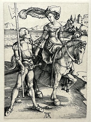 Albrecht Durer – Lady on Horseback and Lansquenet, Amand Durand ...