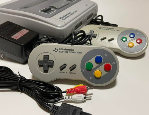 Nintendo Super Famicom SNES 1Chip 01 w/Controller Accessories Retro ...