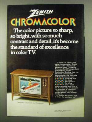 1971 Zenith TV Ad - Chromacolor | eBay