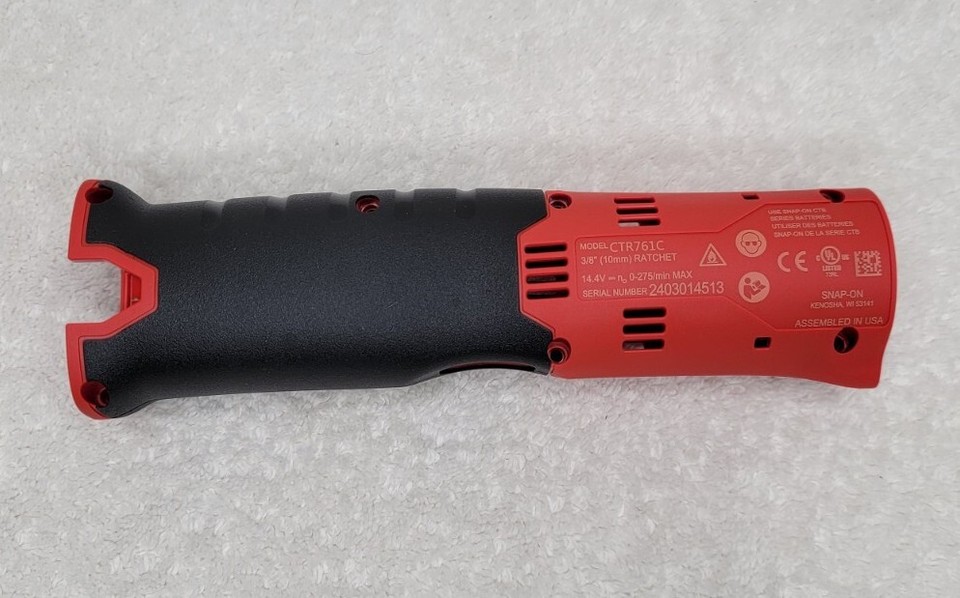 SNAP-ON CTR761 CTR767 14.4V 3/8" DRIVE RATCHET BODY REPLACEMENT HOUSING RED | eBay