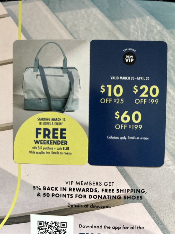DSW Coupon Exp 4.20 | eBay