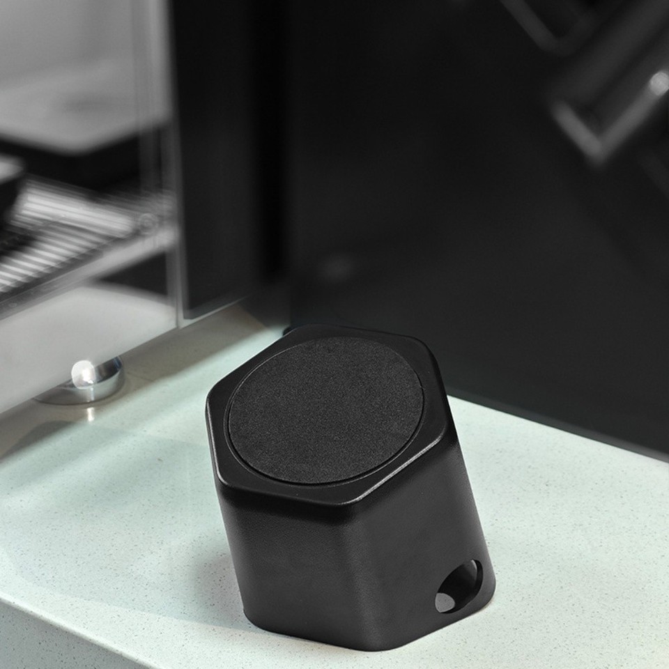 Square Design Espresso Knock Box with Shock Absorbing Bottom for Coffee ...