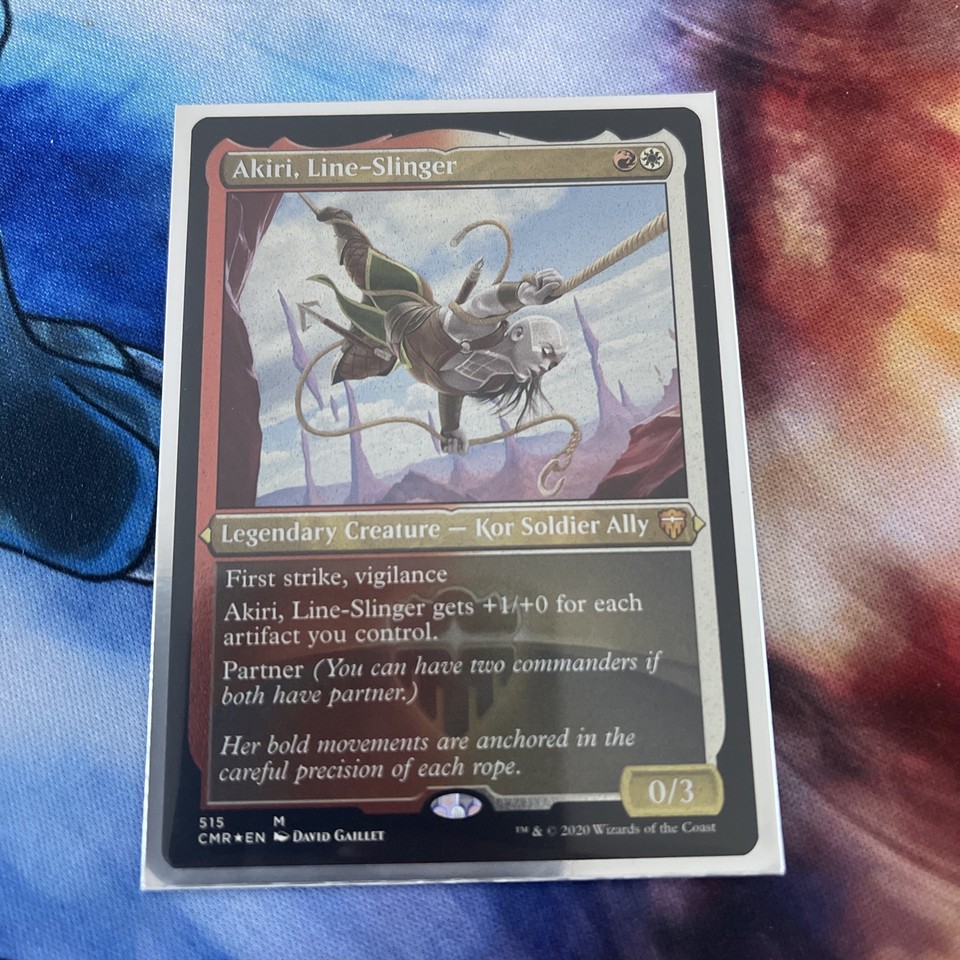 Akiri, Line-Slinger - #515 (Foil Etched) - Commander Legends - Mtg Mint ...