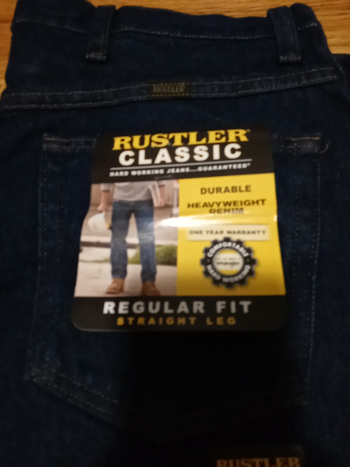Men's Rustler by Wrangler Classic Regular Fit Straight Leg Jean | eBay