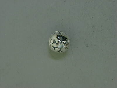 PANDORA STERLING SILVER SNOWFLAKE CZ CHARM # 790367 CZA | eBay