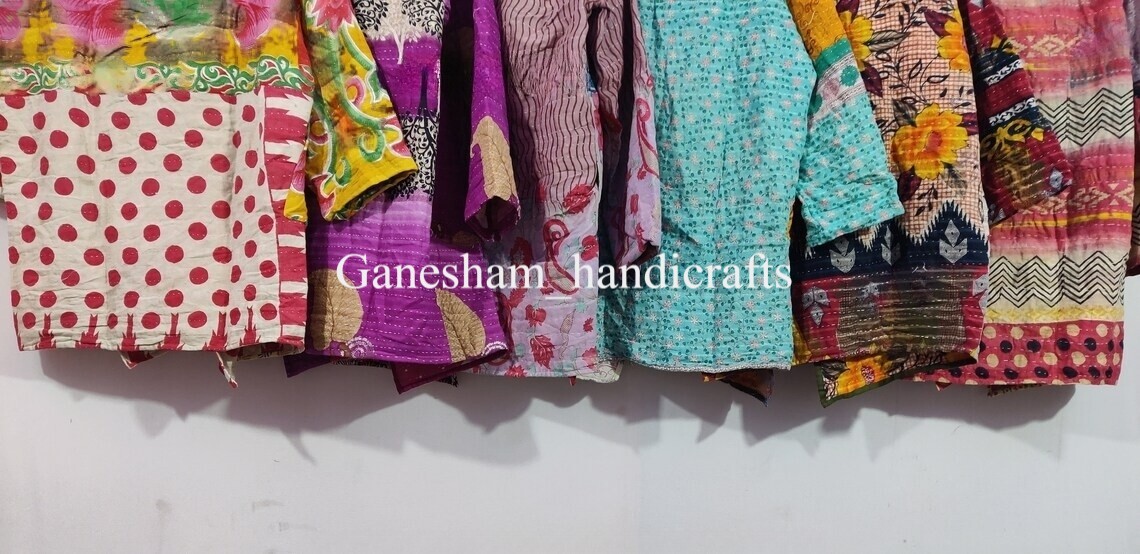 5Pc Lot Indian cotton vintage Handmade women Winter wear kantha jacket ...