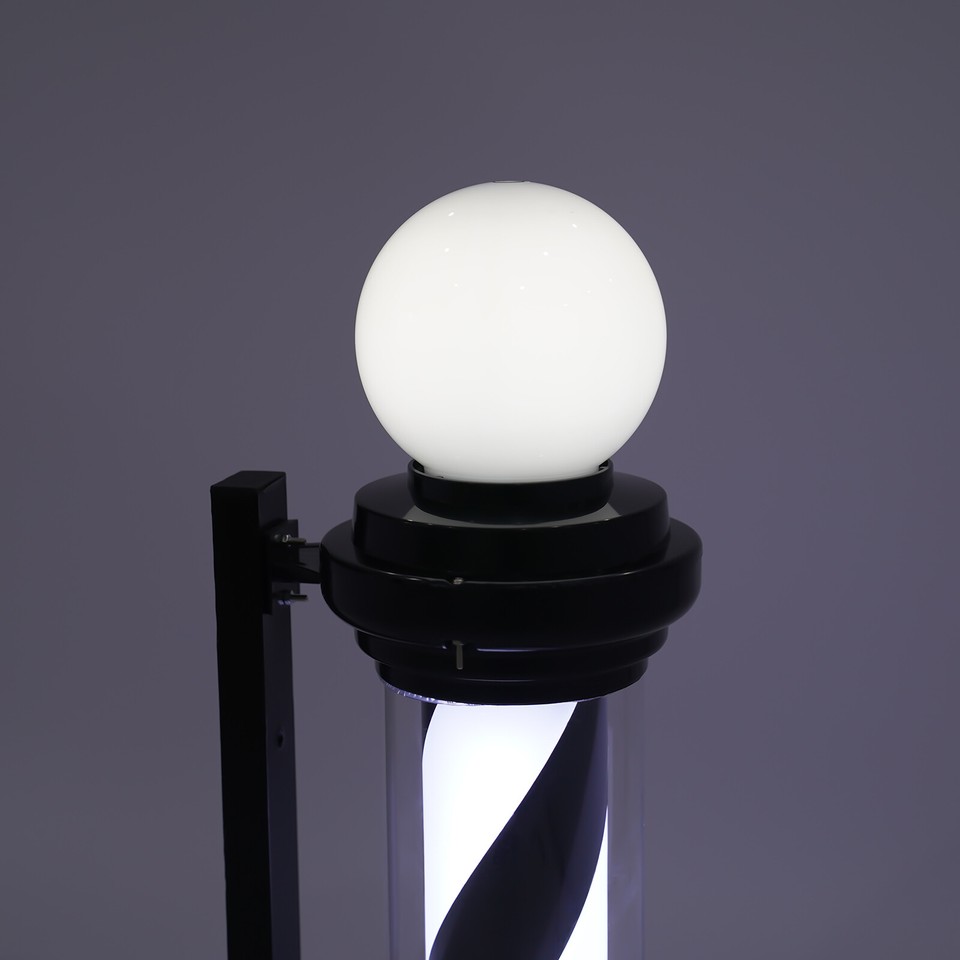 Outdoor Barber Pole Light Hair Salon Open Sign Barber Shop Rotating LED ...