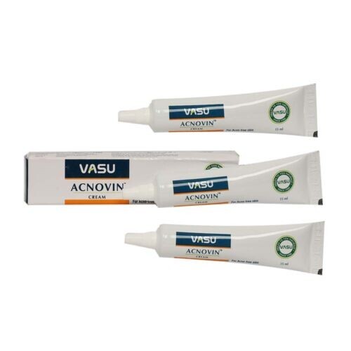 Vasu Ayurvedic Acnovin Cream 15ml For Acne, Pimples, Blackheads, Herbal ...