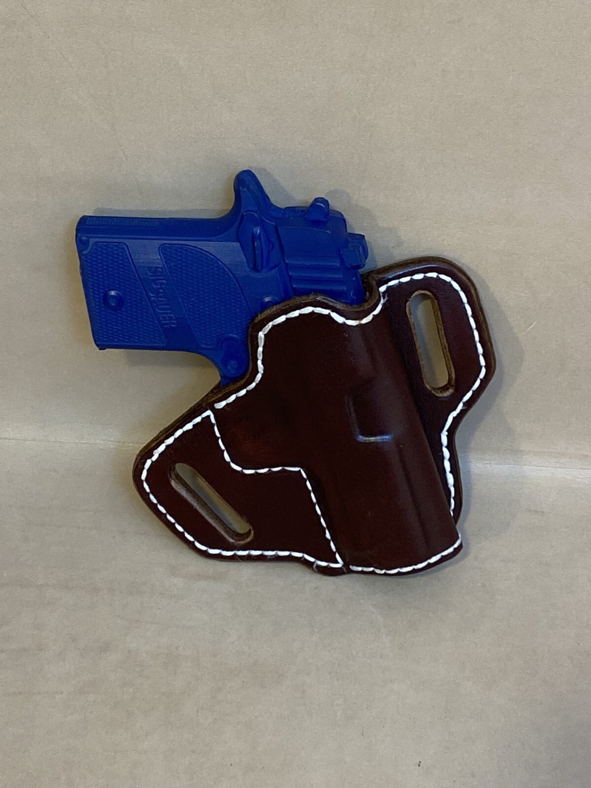 SIG SAUER P938, OWB, Cherry (Dark brown) color Leather Holster, Right ...