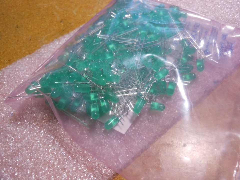 AVAGO GREEN LED T-1 3/4 ( 250 PC LOT ) PART # HLMP-3507 | eBay