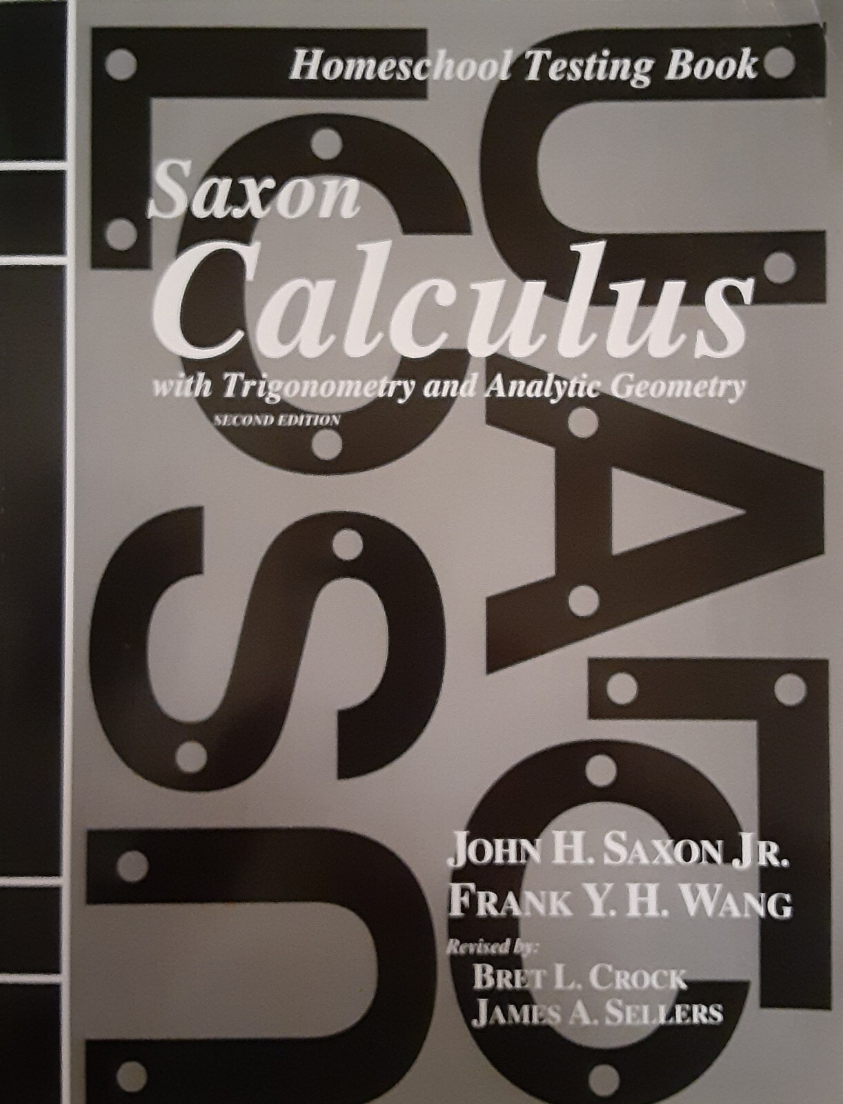 Saxon Calculus Homeschool Testing Book Second Edition | eBay