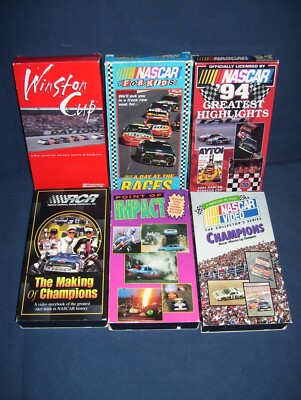 NASCAR Racing Winston Cup VHS Tape Lot | eBay