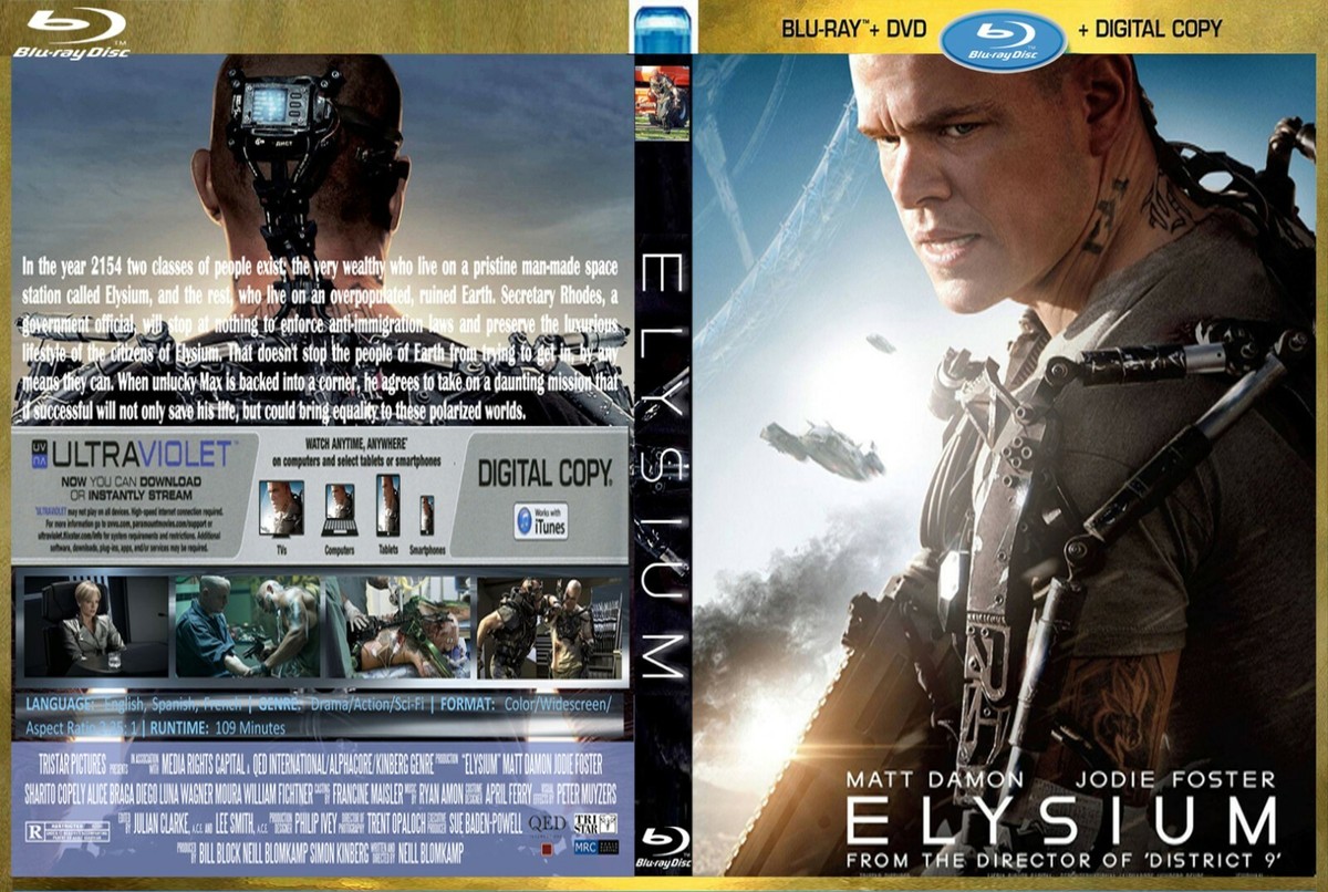 Couverture Du Blu Ray Elysium Elysium En Blu Ray DVD Films